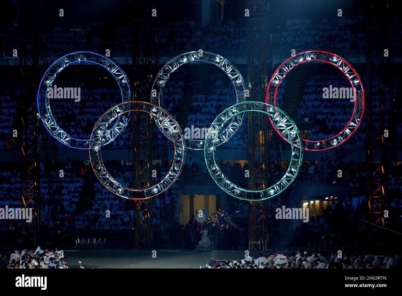 Turin Italy 2006-02-10: Opening ceremony of the Winter Olympic Games of ...