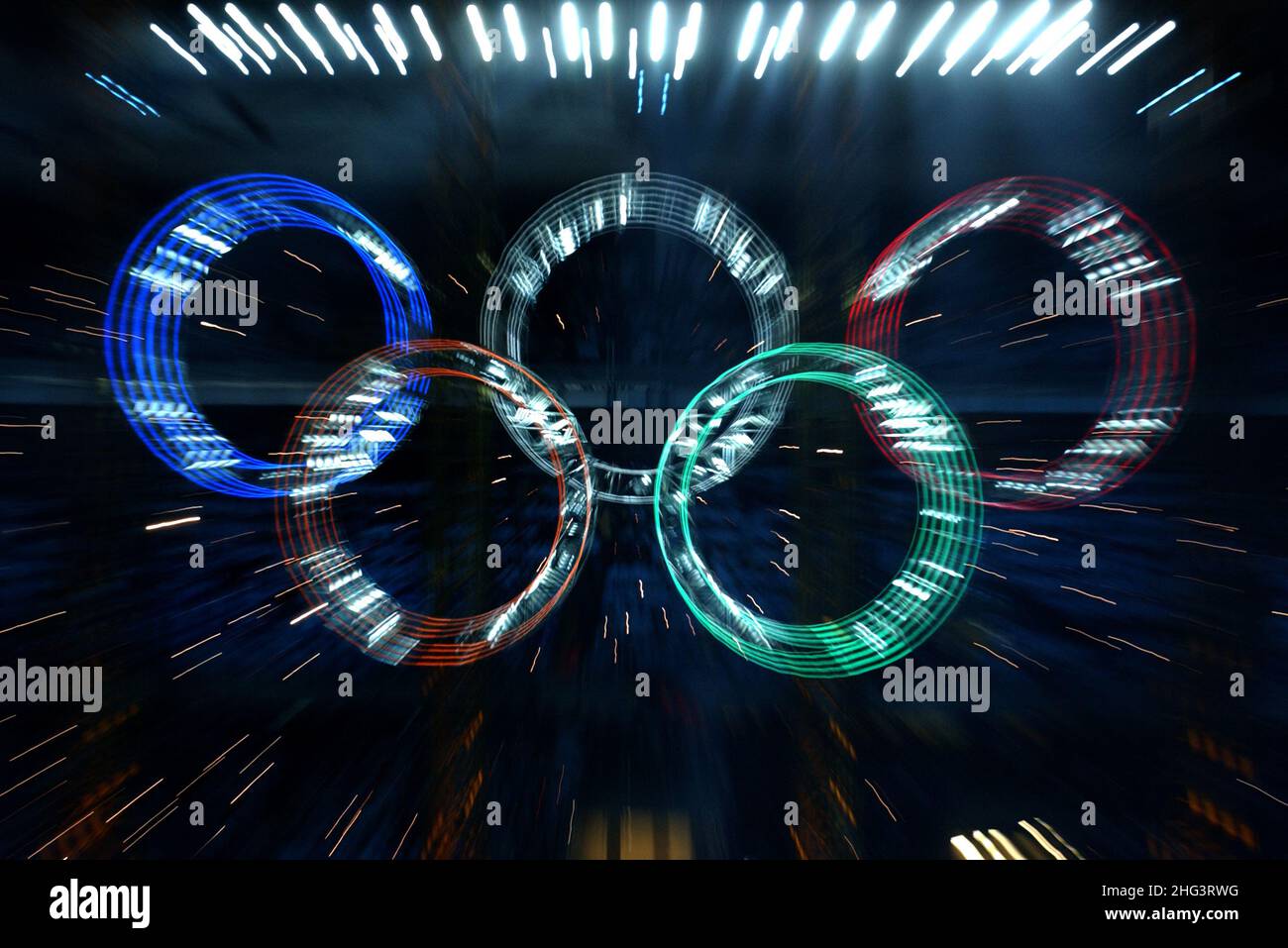 Turin Italy 2006-02-10: Opening ceremony of the Winter Olympic Games of ...