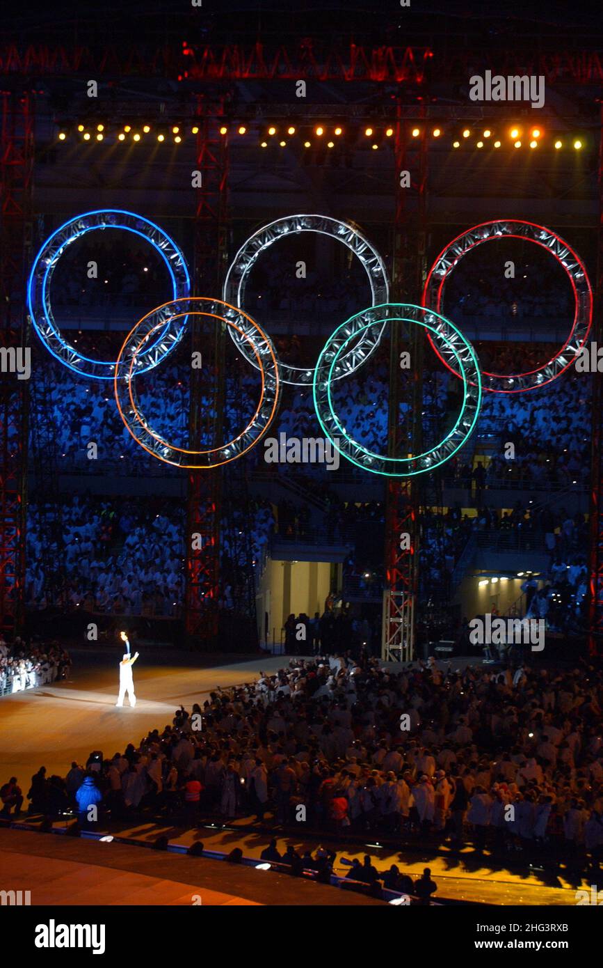 Turin Italy 2006-02-10: Opening ceremony of the Winter Olympic Games of ...