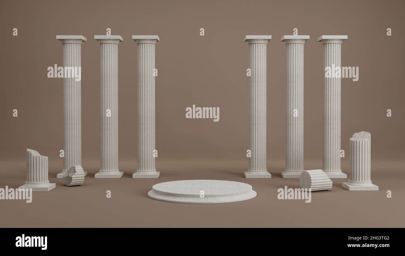 Architectural platform column roman dais hi-res stock photography and ...