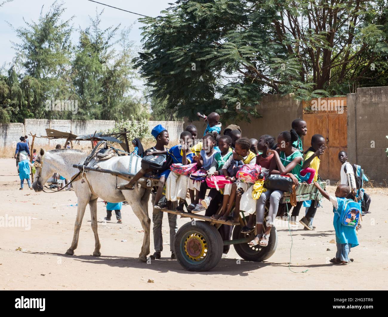 Africa school children bus hi-res stock photography and images - Alamy