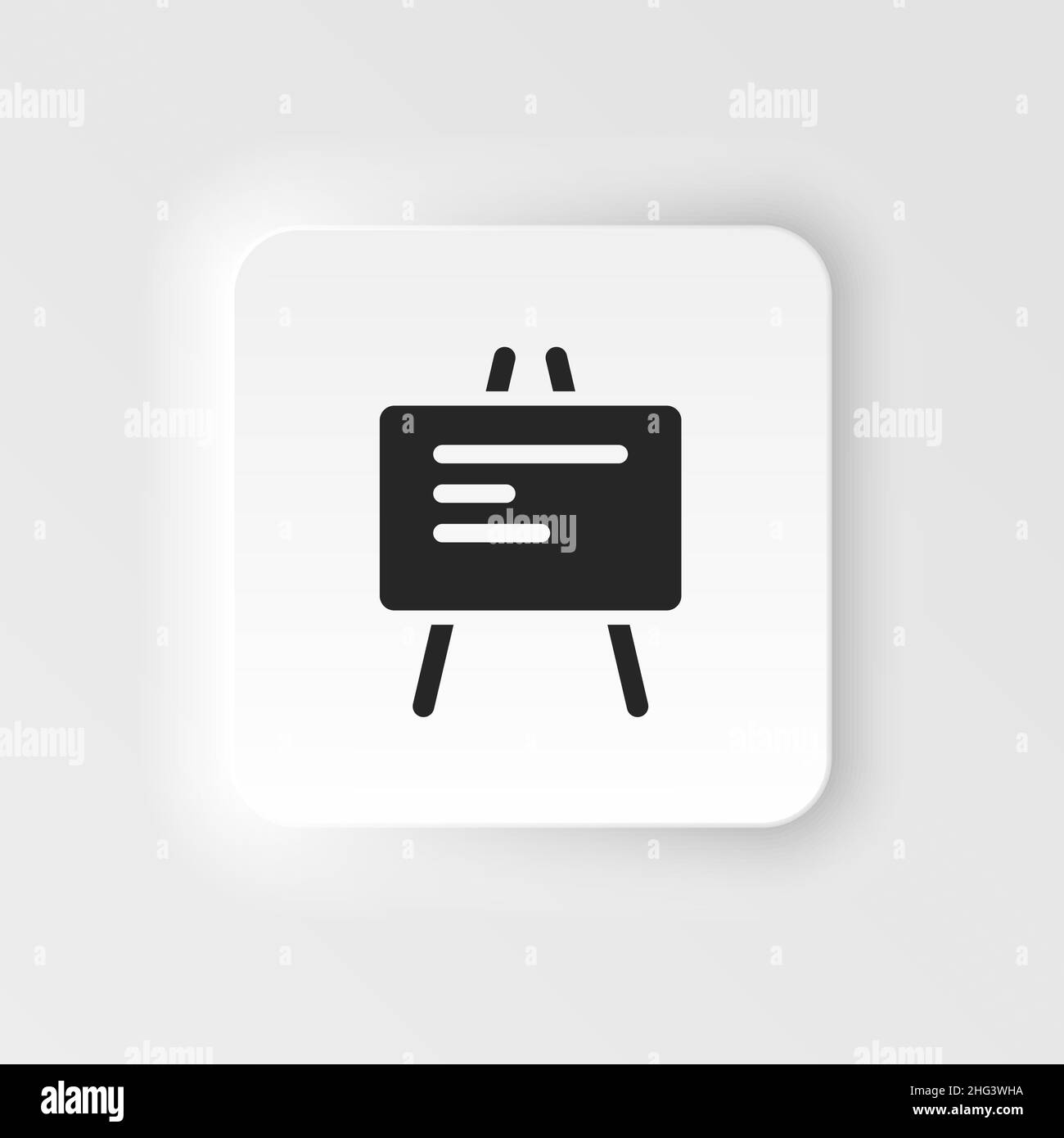 Blackboard icon - Vector. Simple element illustration from UI concept ...