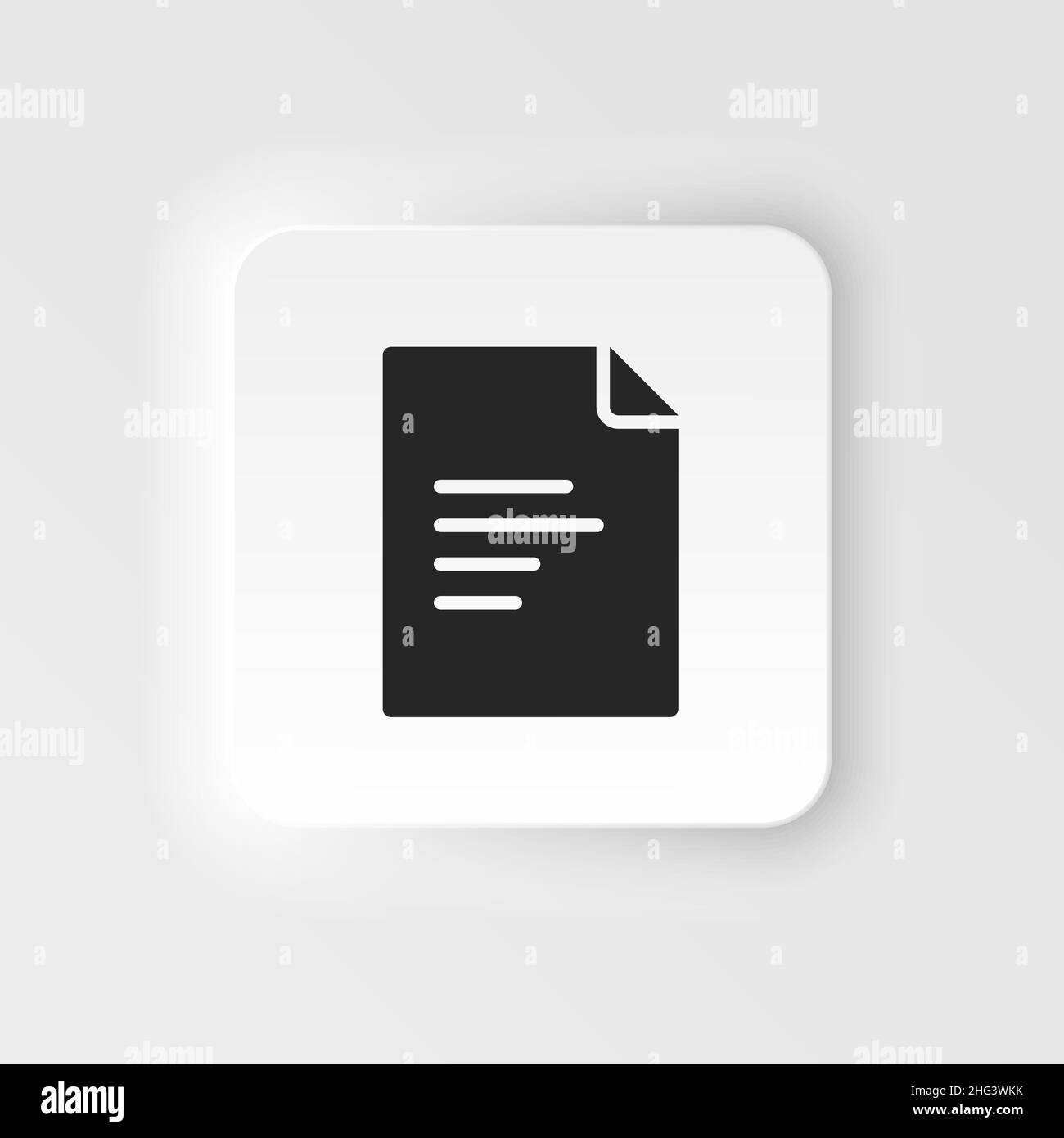 Document icon - Vector. Simple element illustration from UI concept ...