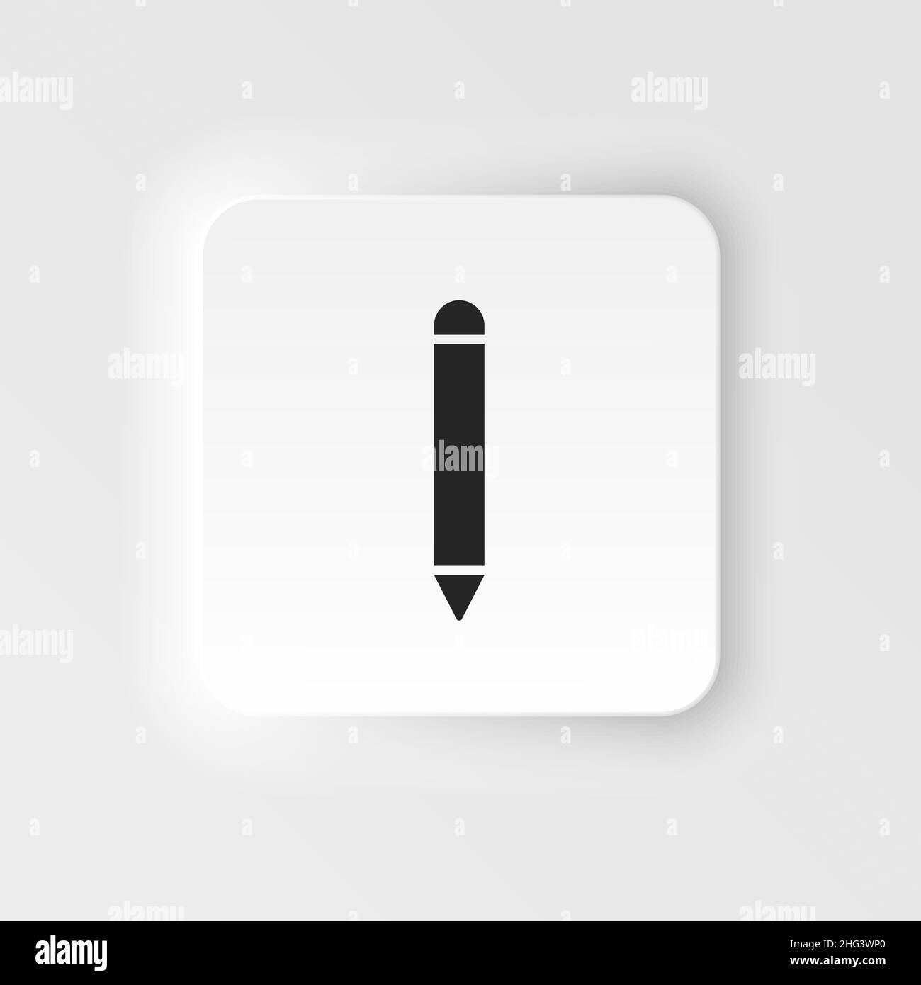 Pencil icon - Vector. Simple element illustration from UI concept ...