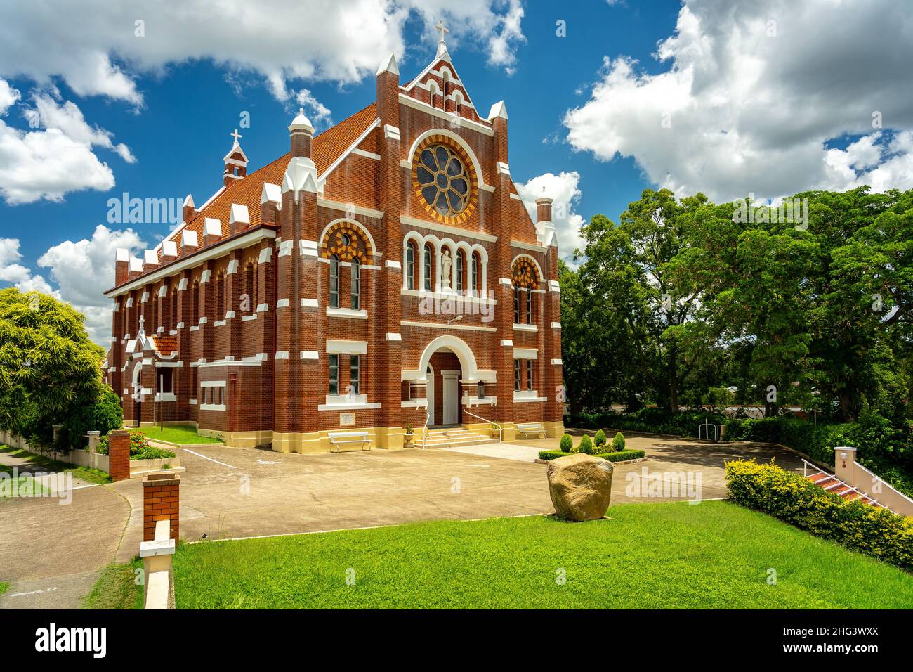Brisbane, Australia - Church of the Sacred Heart building Stock Photo ...