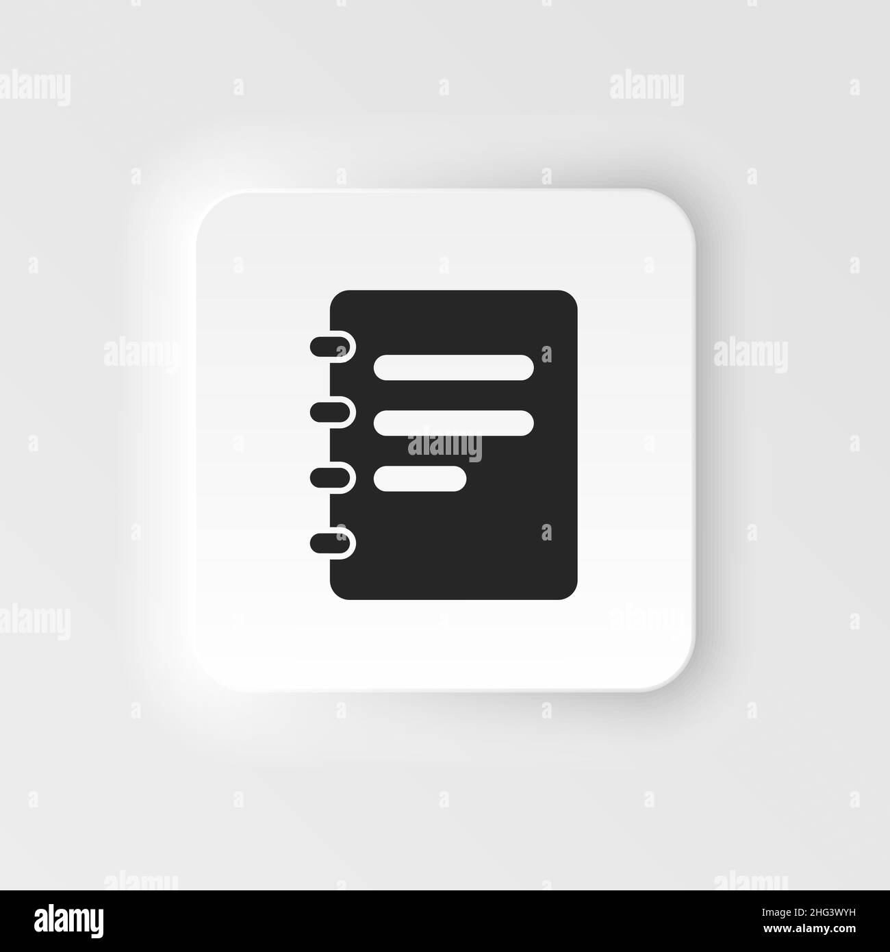 Jotter, notebook icon - Vector. Simple element illustration from UI ...