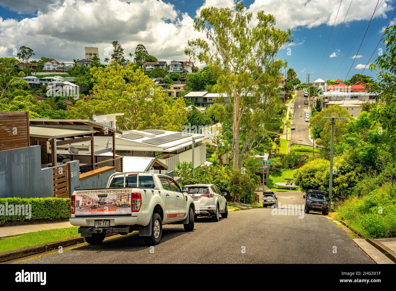 Brisbane, Australia - Hilly suburb of Paddington Stock Photo - Alamy