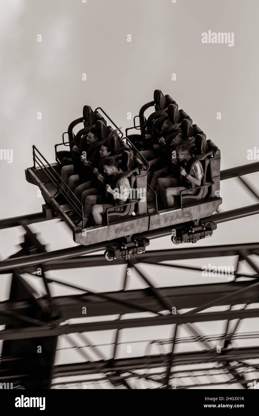The Swarm and Saw The Ride (from the Movie) at Thorpe Park Theme Park ...