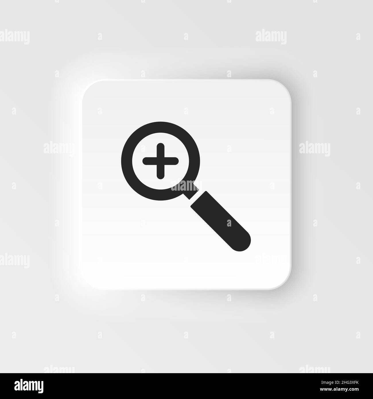 Loupe, zoom in icon - Vector. Simple element illustration from UI ...