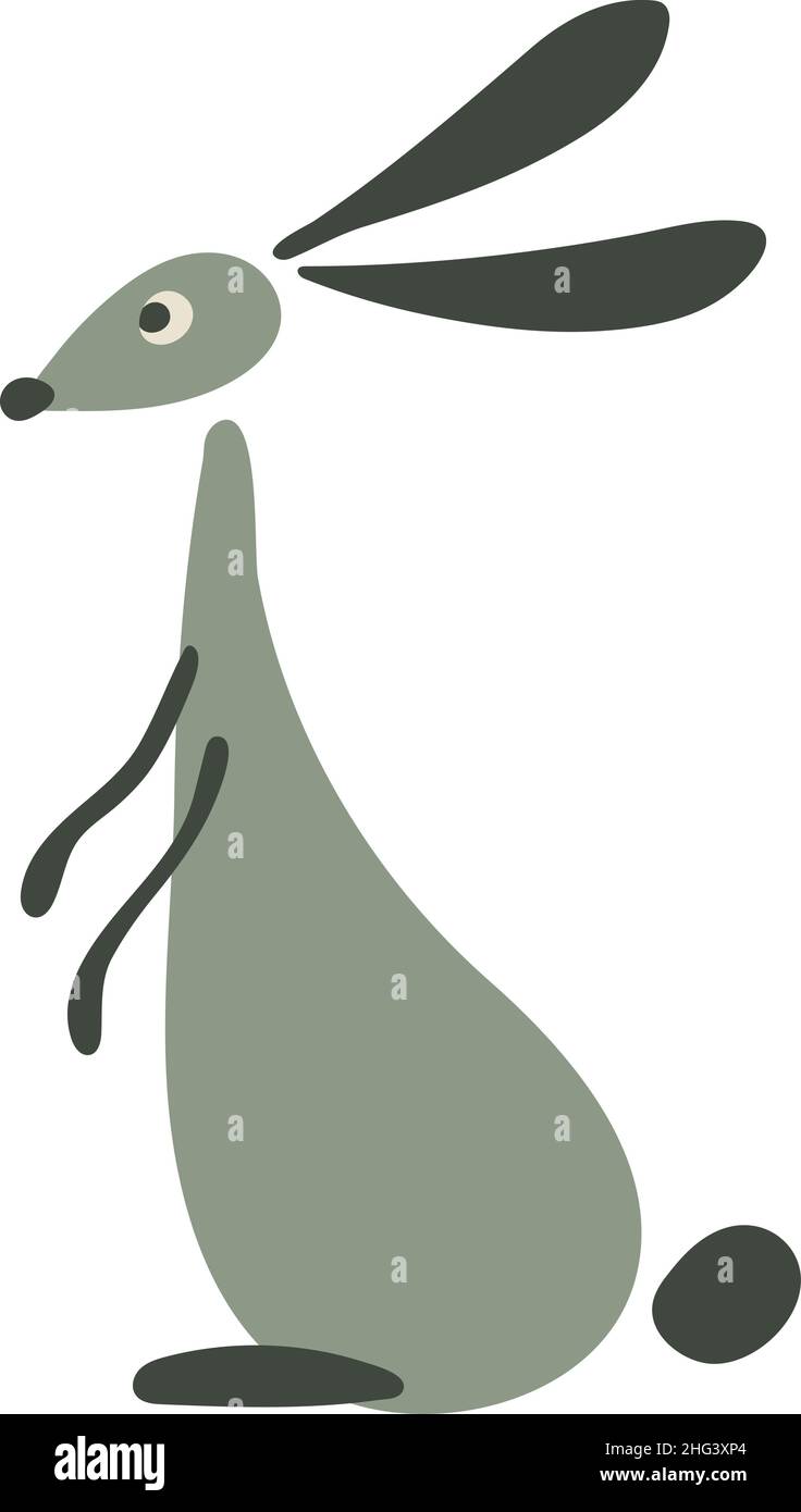 Funny Rabbit for your design. Vector illustration Stock Vector Image ...