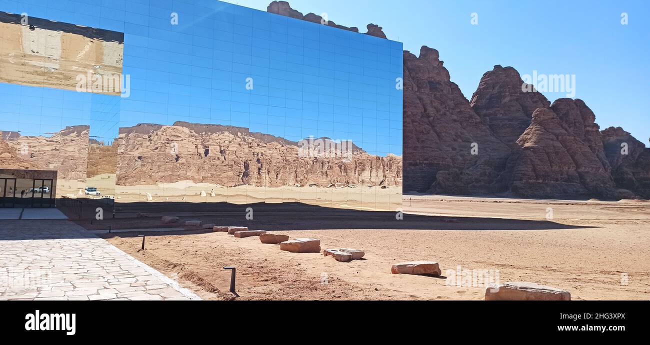 maraya concert hall in the antique kingdom of saudi arabia Stock Photo ...