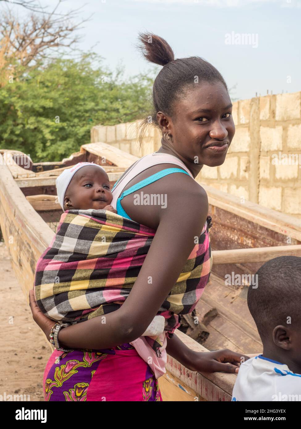 Nianing, Senegal - January 2019: Portrait of a beautiful Senegalese ...