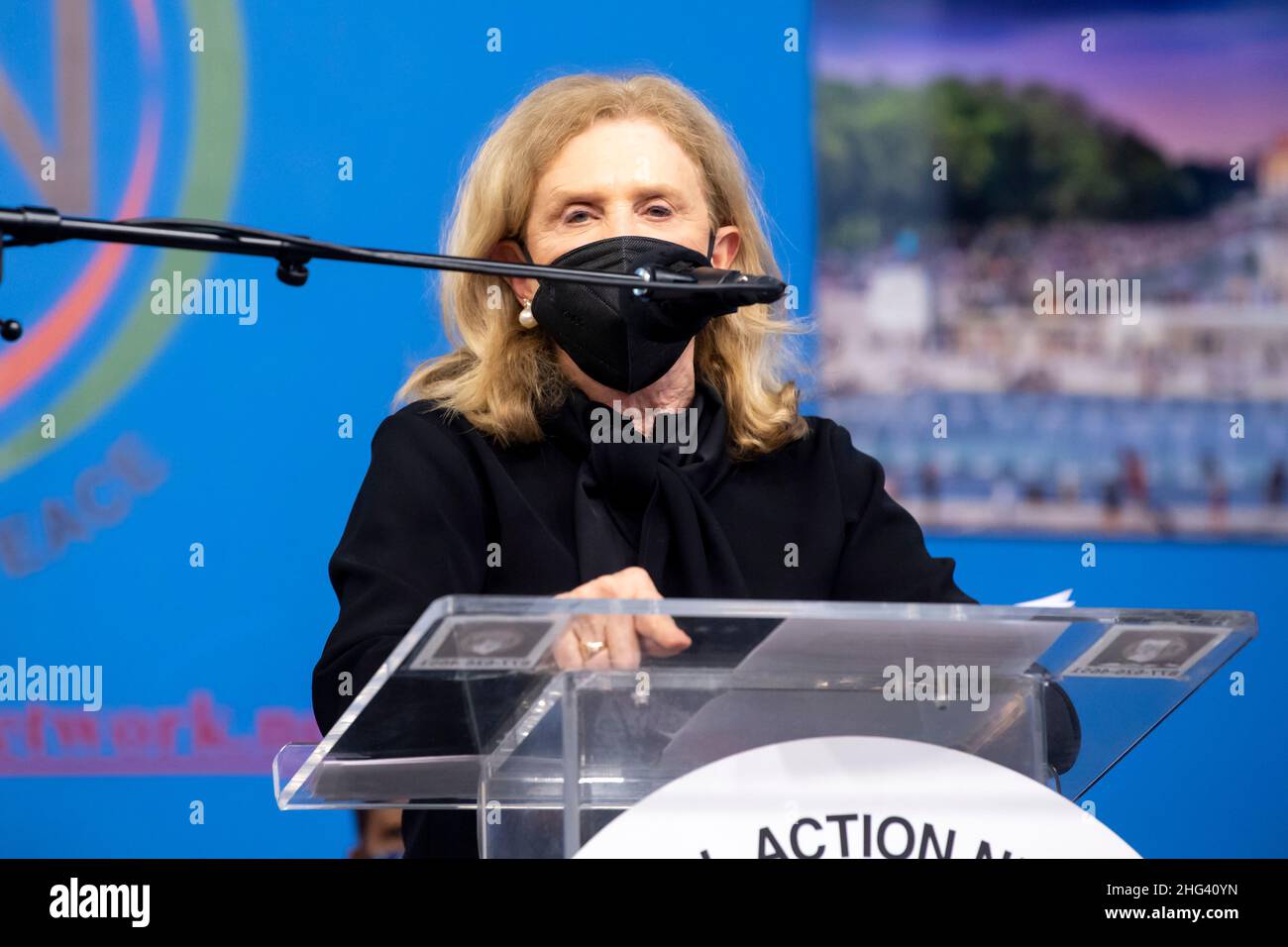 New York, United States. 17th Jan, 2022. U.S. Representative Carolyn ...