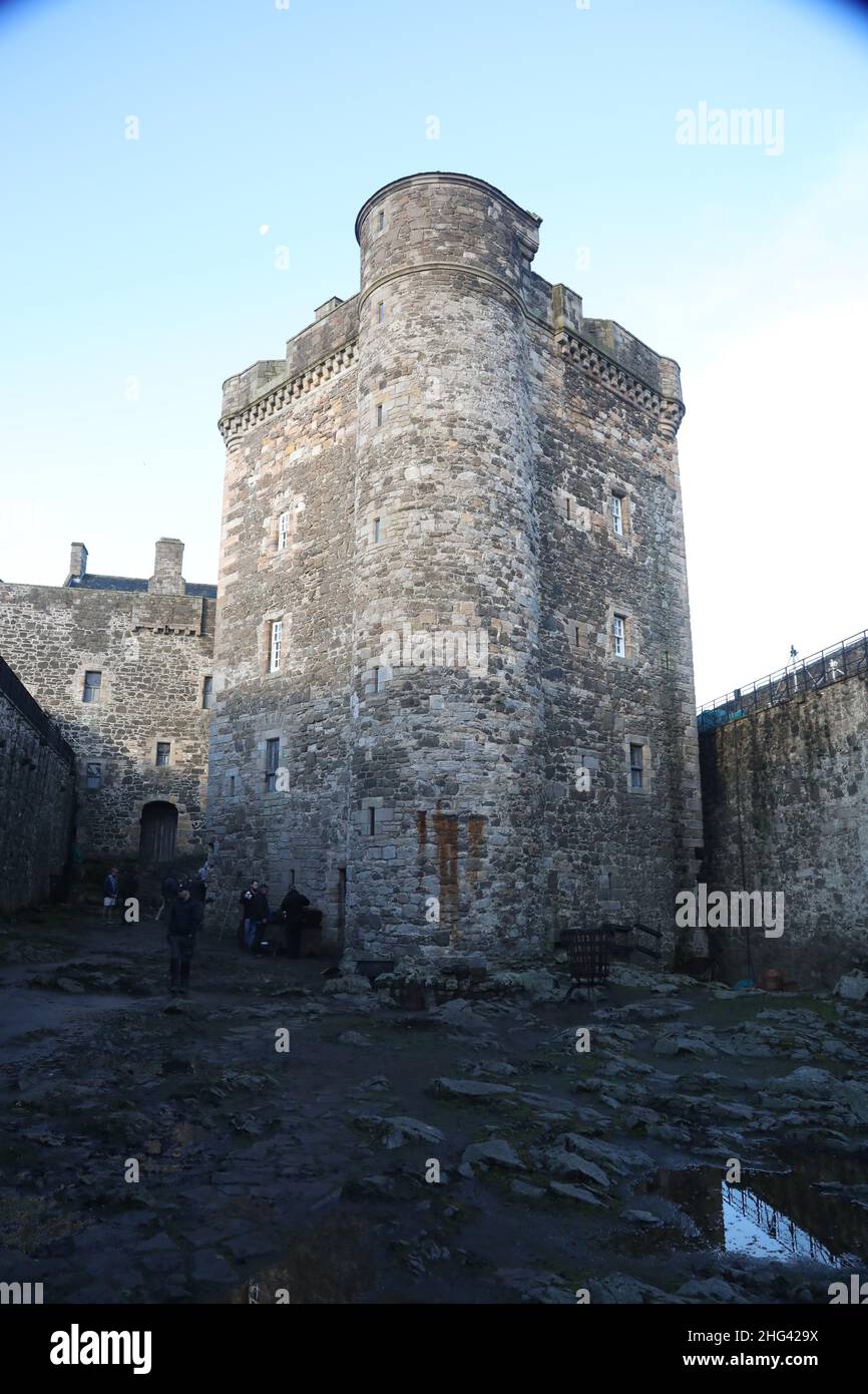 scottish castles fortress Stock Photo - Alamy
