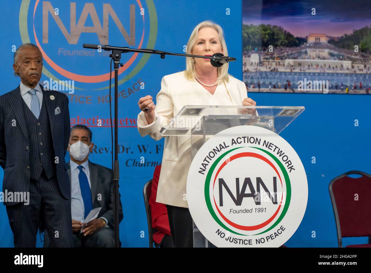 New York, United States. 17th Jan, 2022. U.S. Senator Kirsten ...