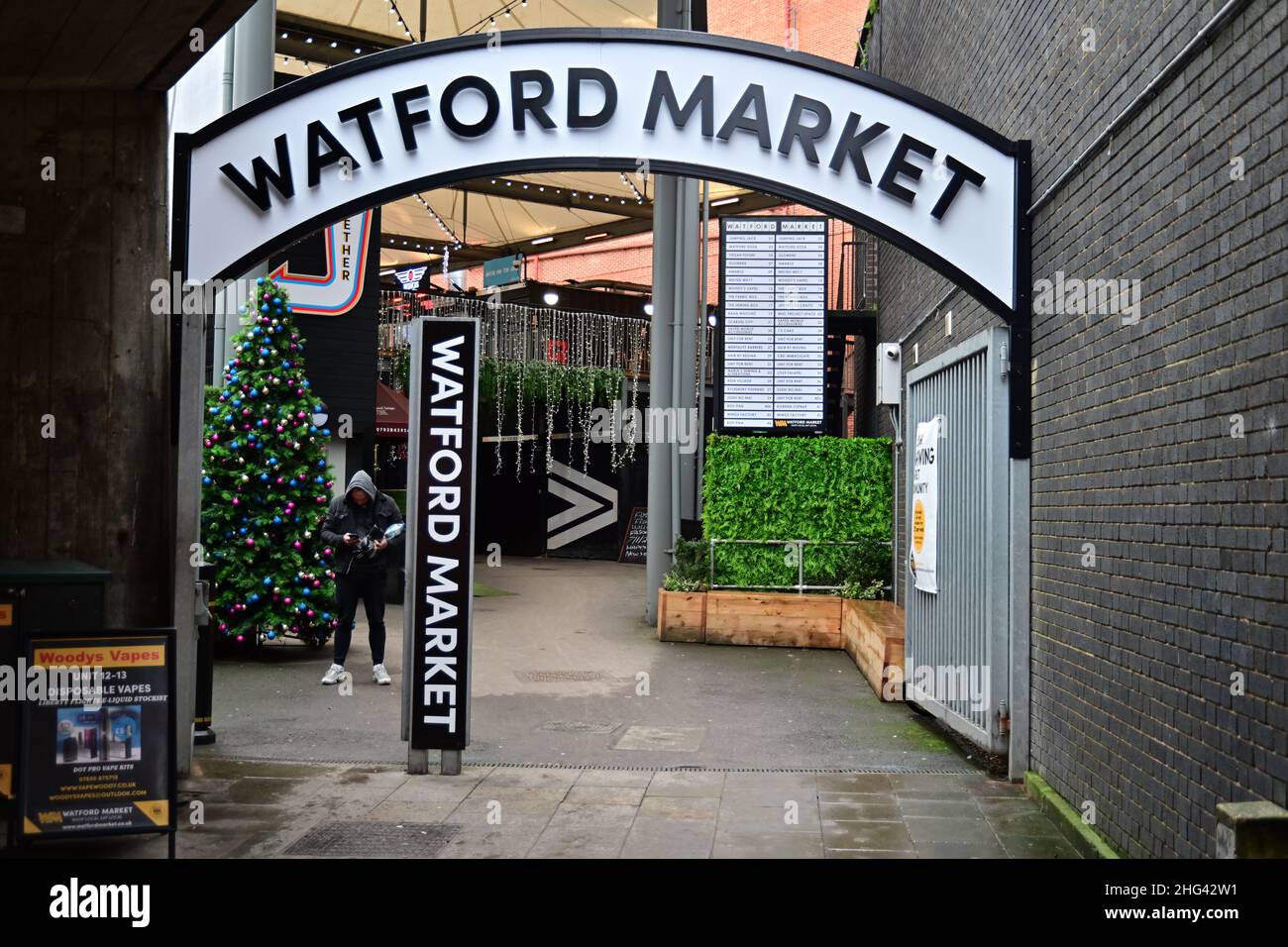 Watford has had a market since the 12th century Stock Photo - Alamy