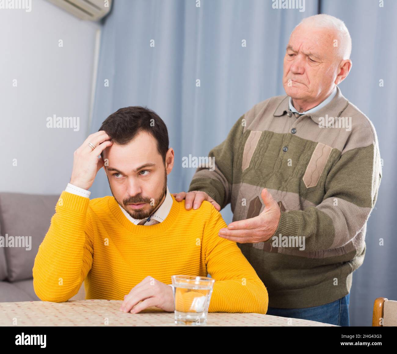 Father and son arguing Stock Photo - Alamy