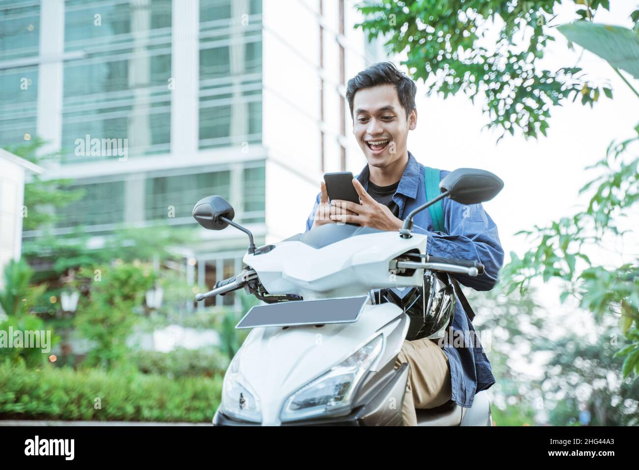Person riding motobike hi-res stock photography and images - Alamy