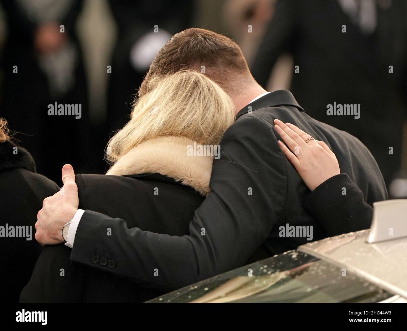 Ashling Murphy's boyfriend Ryan Casey and sister Amy Murphy comfort ...
