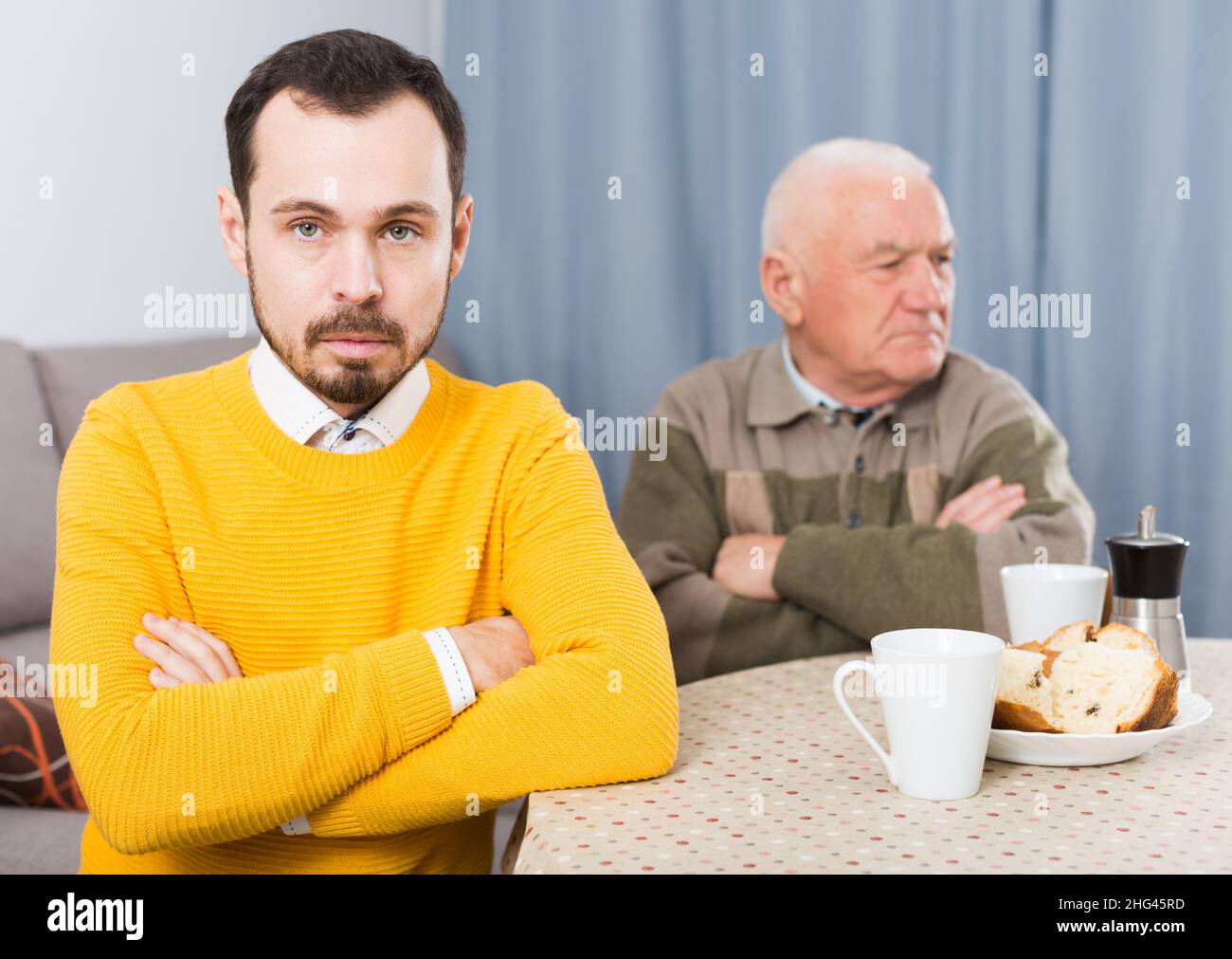 Father and son arguing Stock Photo - Alamy