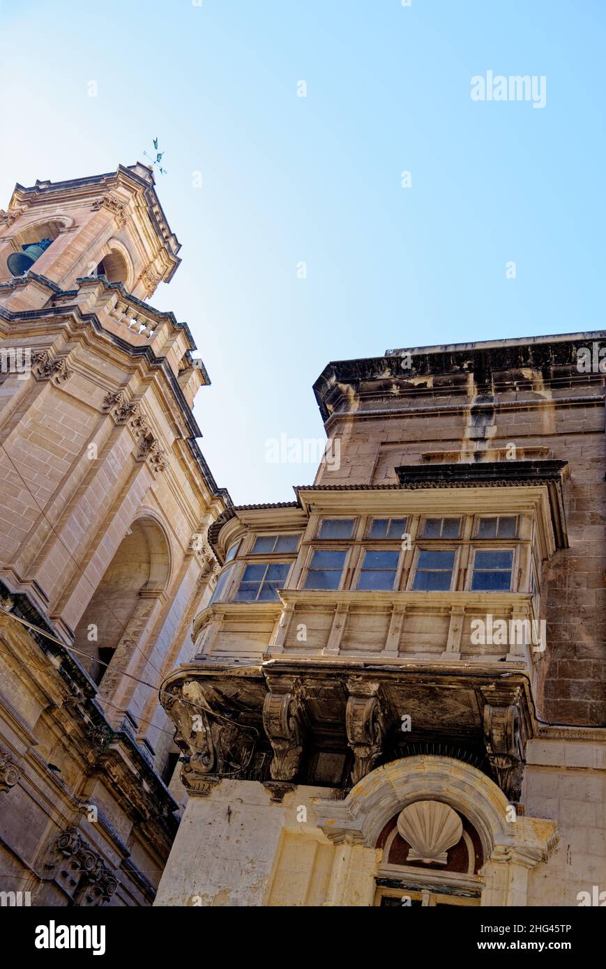 Traditional maltese vintage house, front details - old style building ...