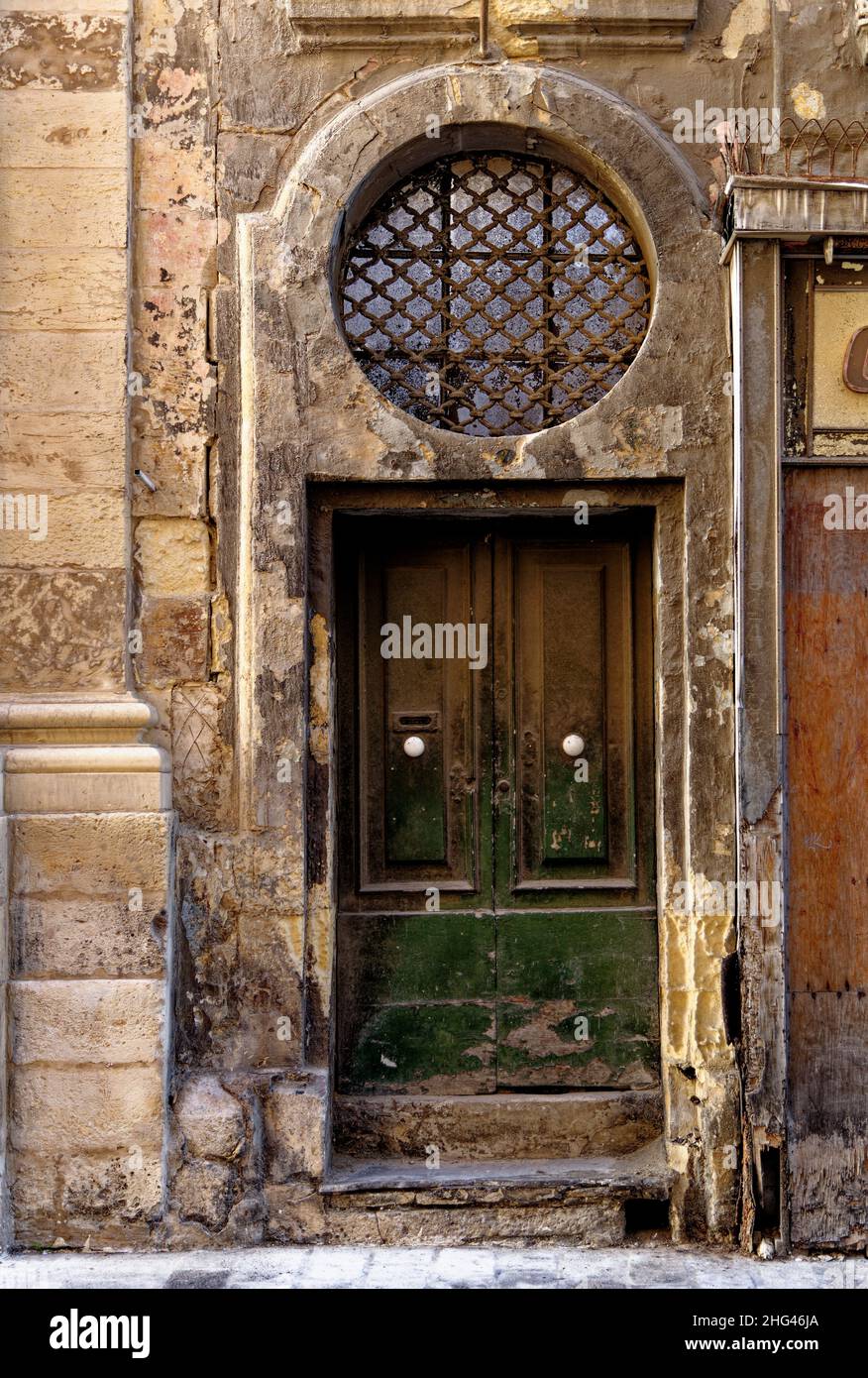 Traditional maltese vintage house, front details - old style building ...