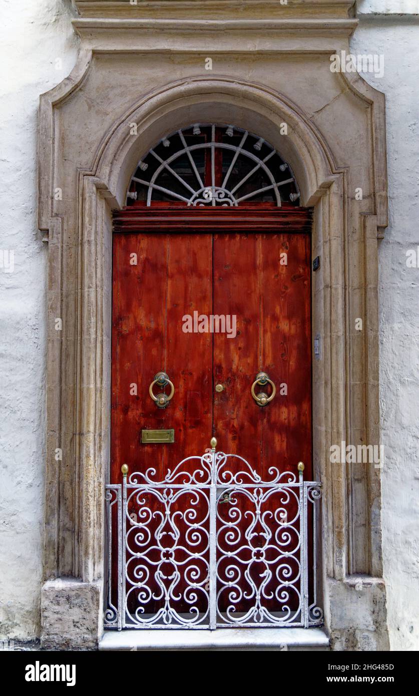 Traditional maltese vintage house, window details. Cityscape of ...