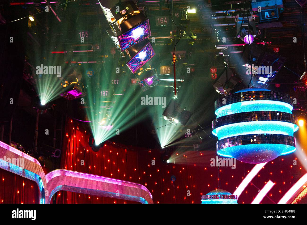 Studio Lighting Grid, Strictly Come Dancing, BBC TV Stock Photo - Alamy