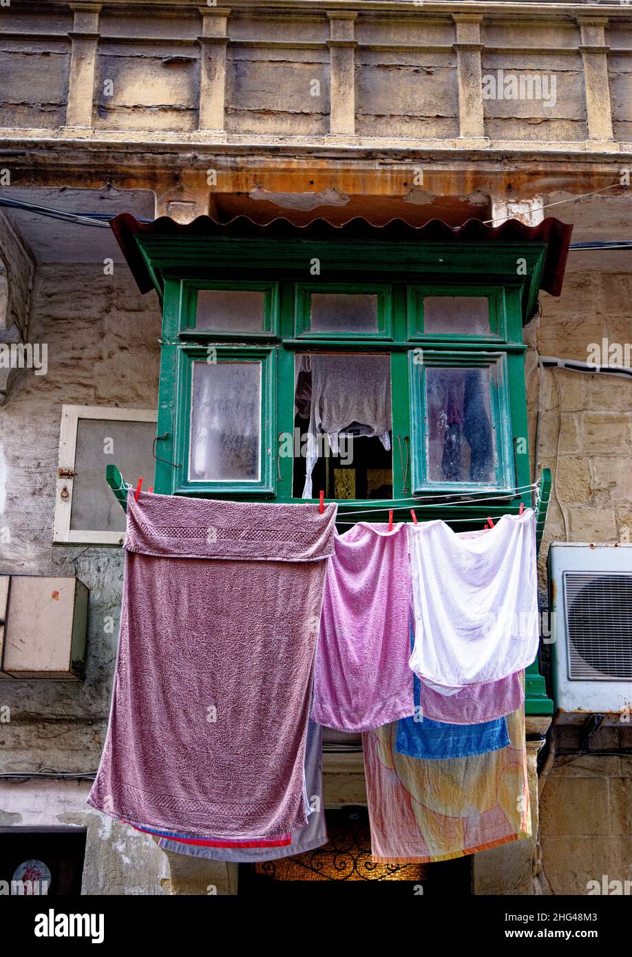 Traditional maltese vintage house, front details - old style building ...