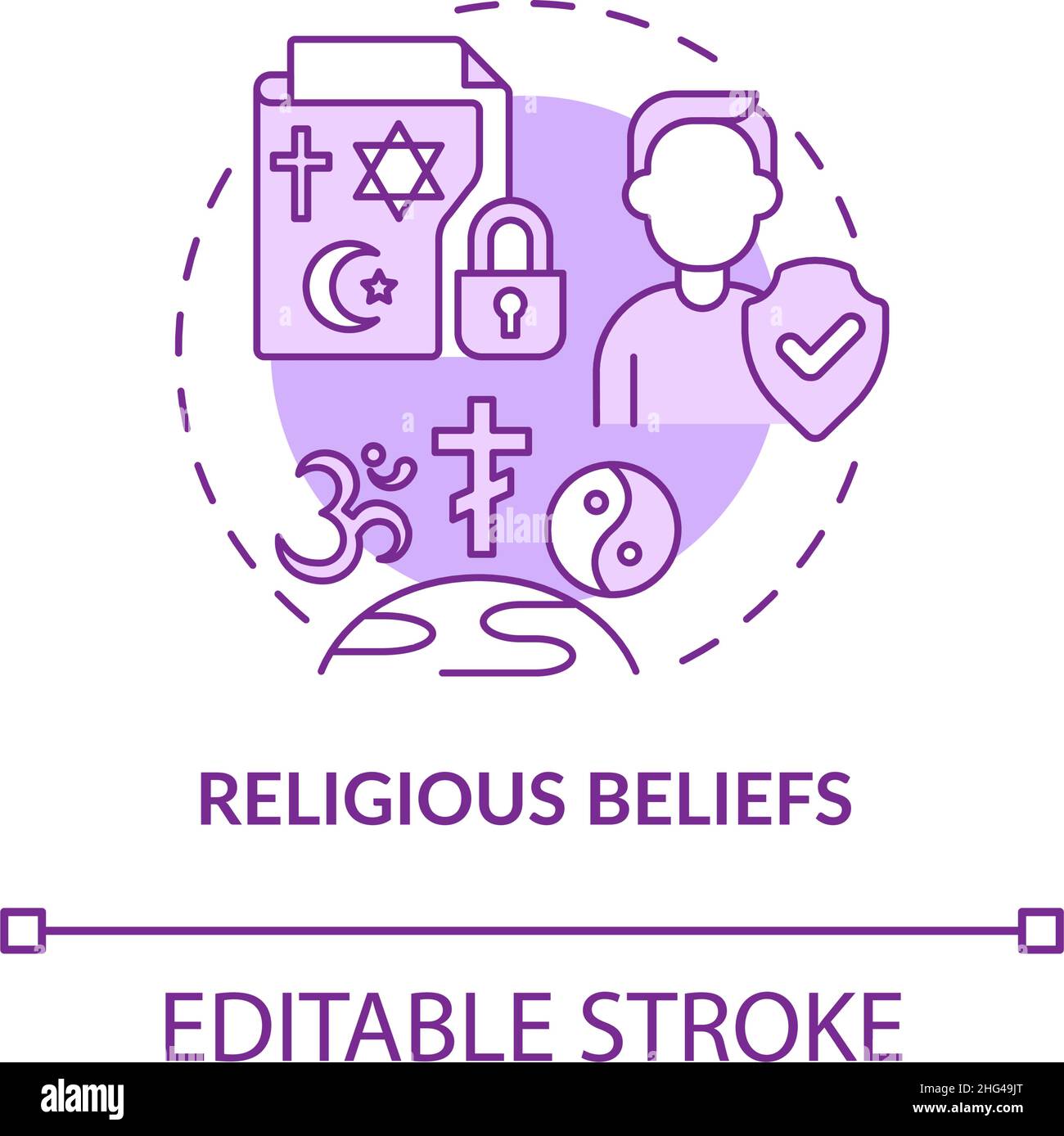 Religious faith practice Stock Vector Images - Alamy
