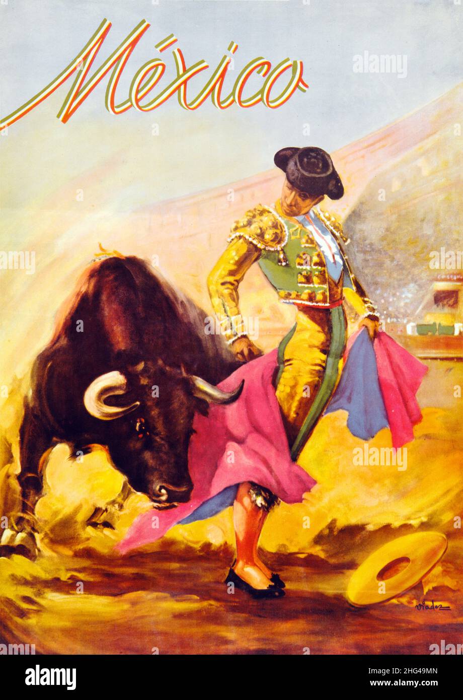 Vintage mexico poster hi-res stock photography and images - Alamy