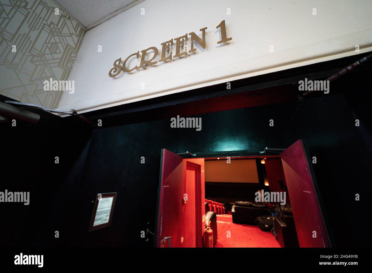 A general view inside The Electric Cinema in Birmingham, which was ...