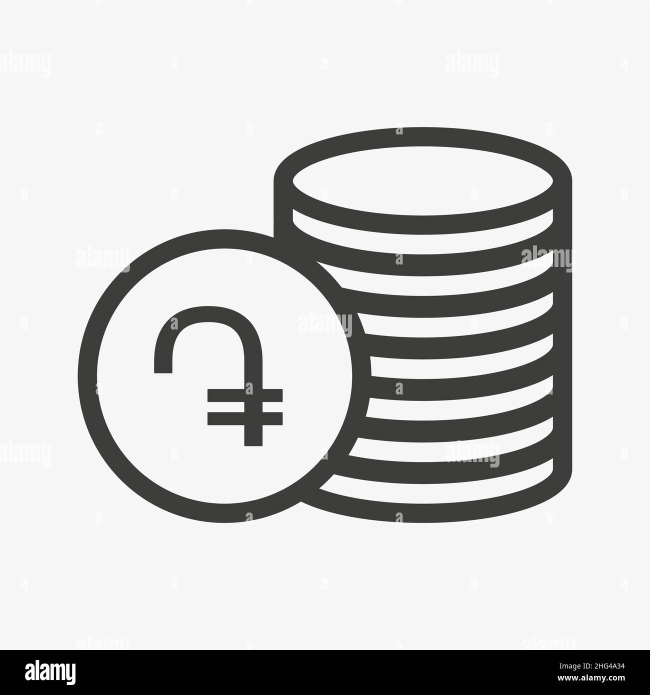 Dram vector icon. Currency symbol of Armenia Stock Vector Image & Art ...