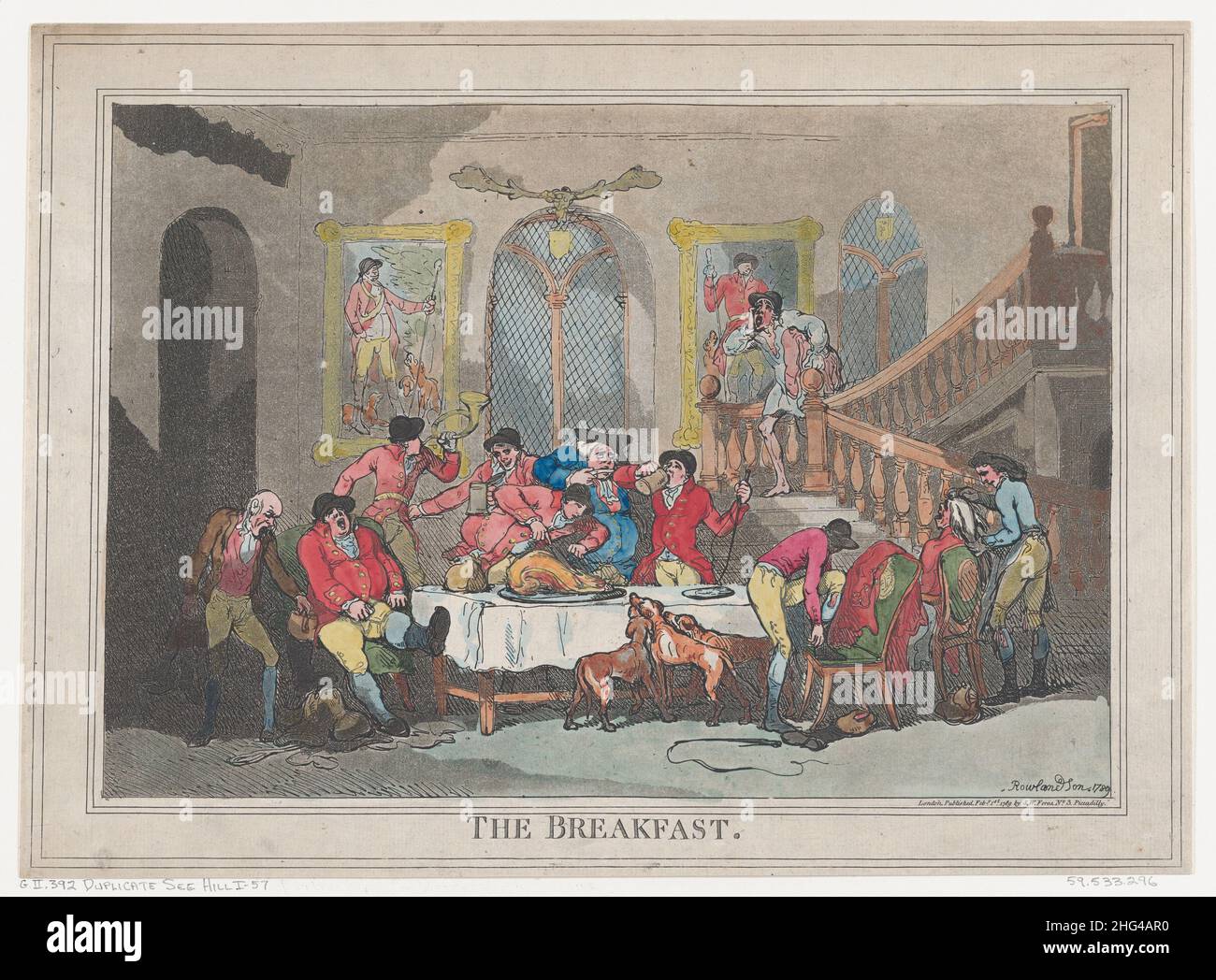The Hunt Breakfast 1789 Artist: Thomas Rowlandson (1756-1827) an ...
