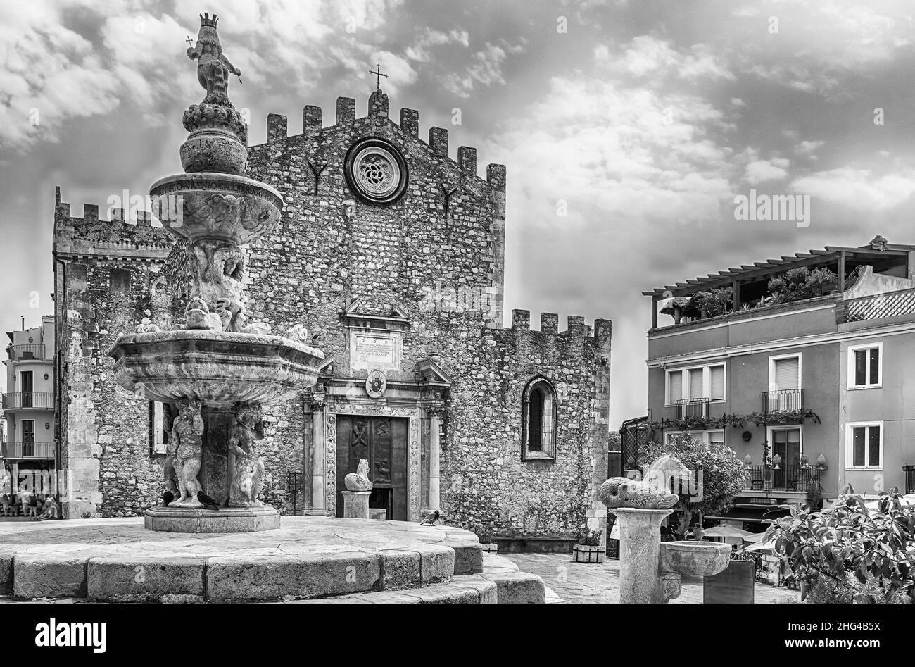 The scenic Cathedral's square, one of the main citysights in central ...
