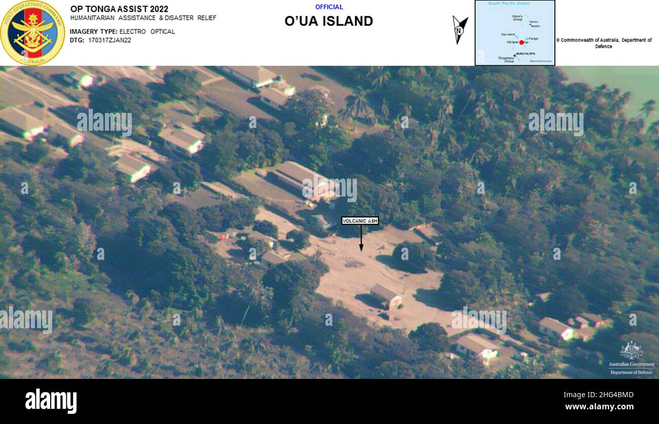 Tonga new island volcano hi-res stock photography and images - Alamy