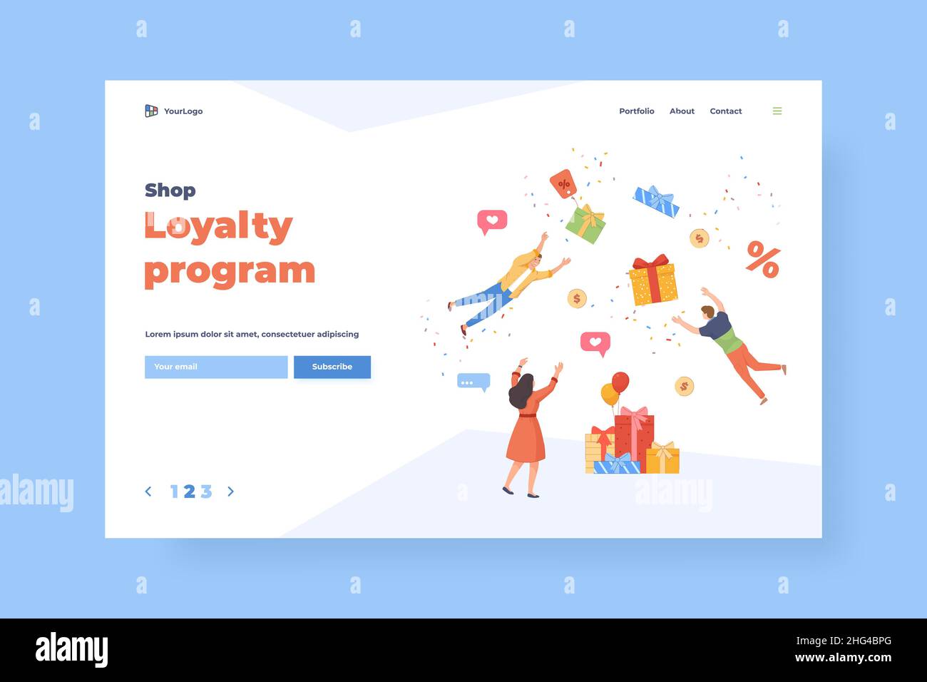 Loyal customers Stock Vector Images - Alamy