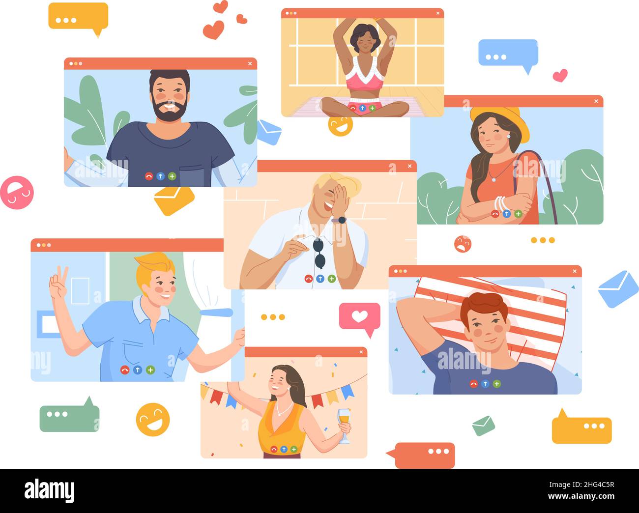 Interview zoom call Stock Vector Images - Alamy