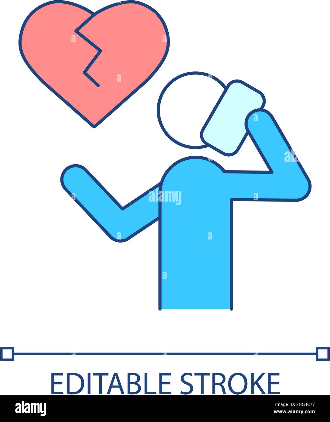 Broken up with partner Stock Vector Images - Alamy