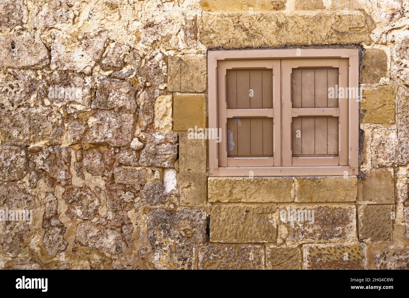 Traditional maltese vintage house, window details. Cityscape of ...