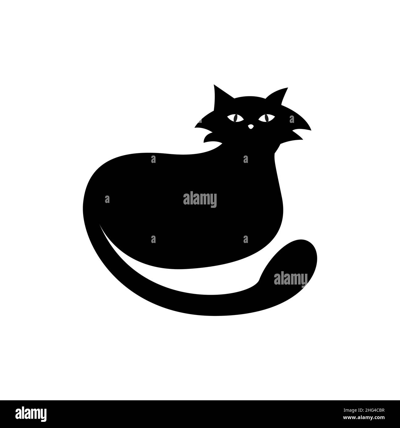 Beautiful black white eye Stock Vector Images - Alamy