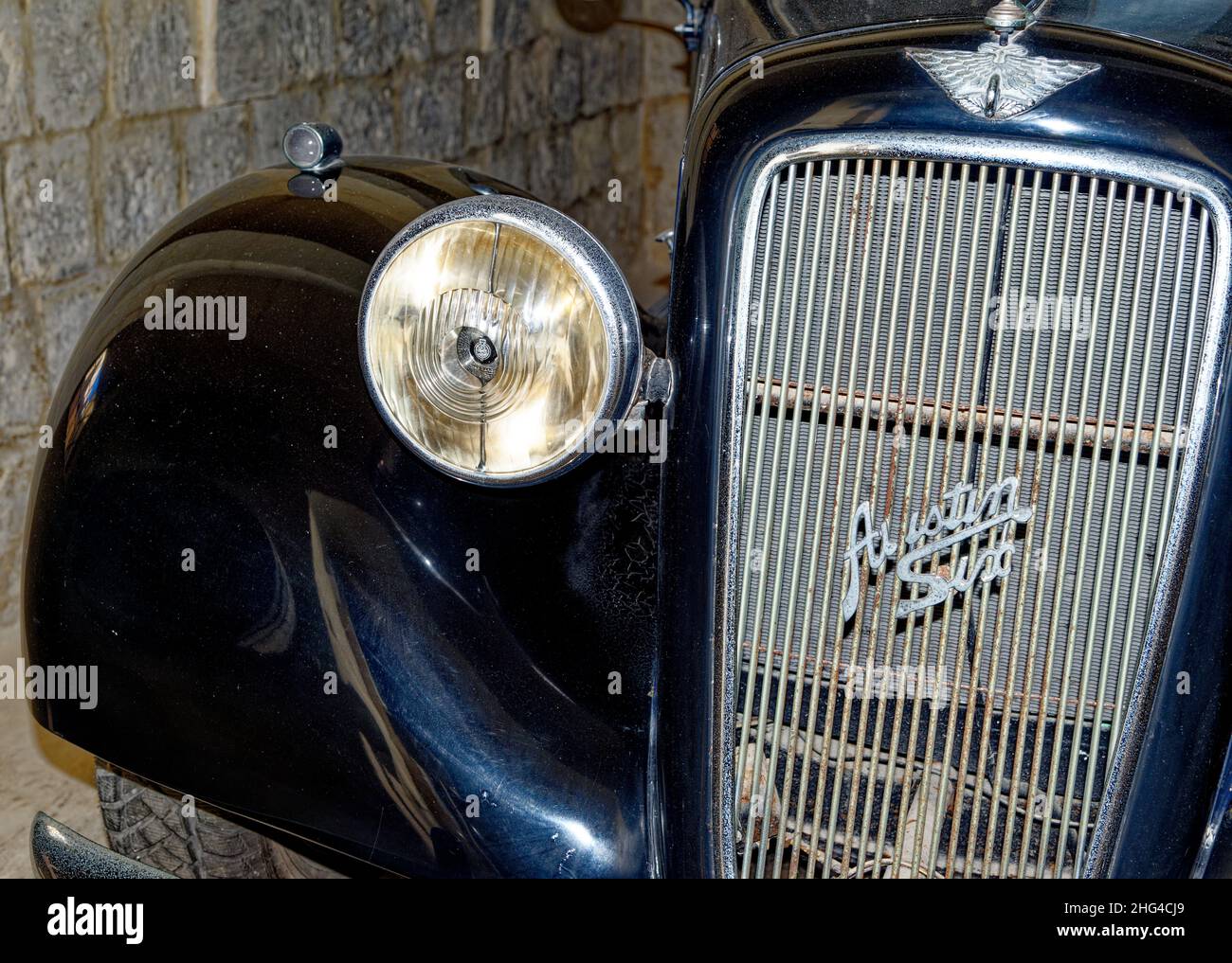 The front grill of an Austin Six Motor car - Valletta, Malta. 2nd of ...