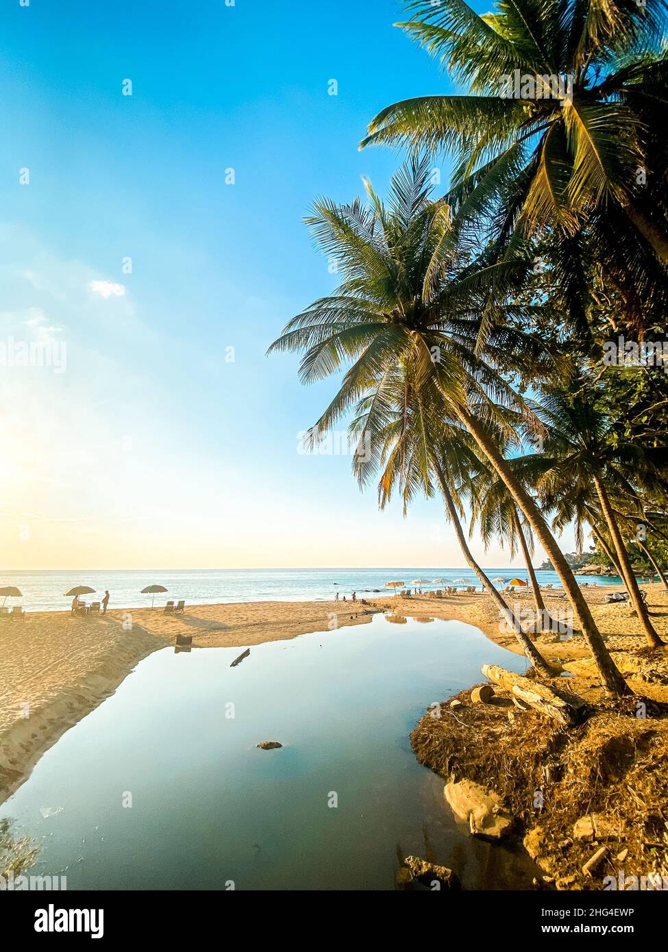Aerial view of Surin beach in Phuket province in Thailand Stock Photo ...