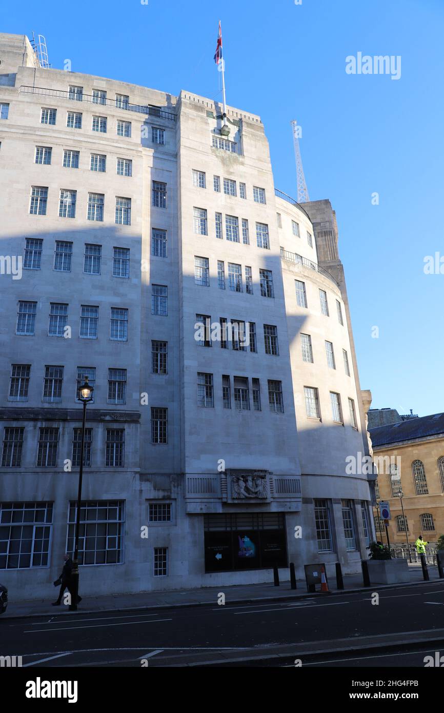 BBC Broadcasting House in Portland Place. Photos taken shortly after ...