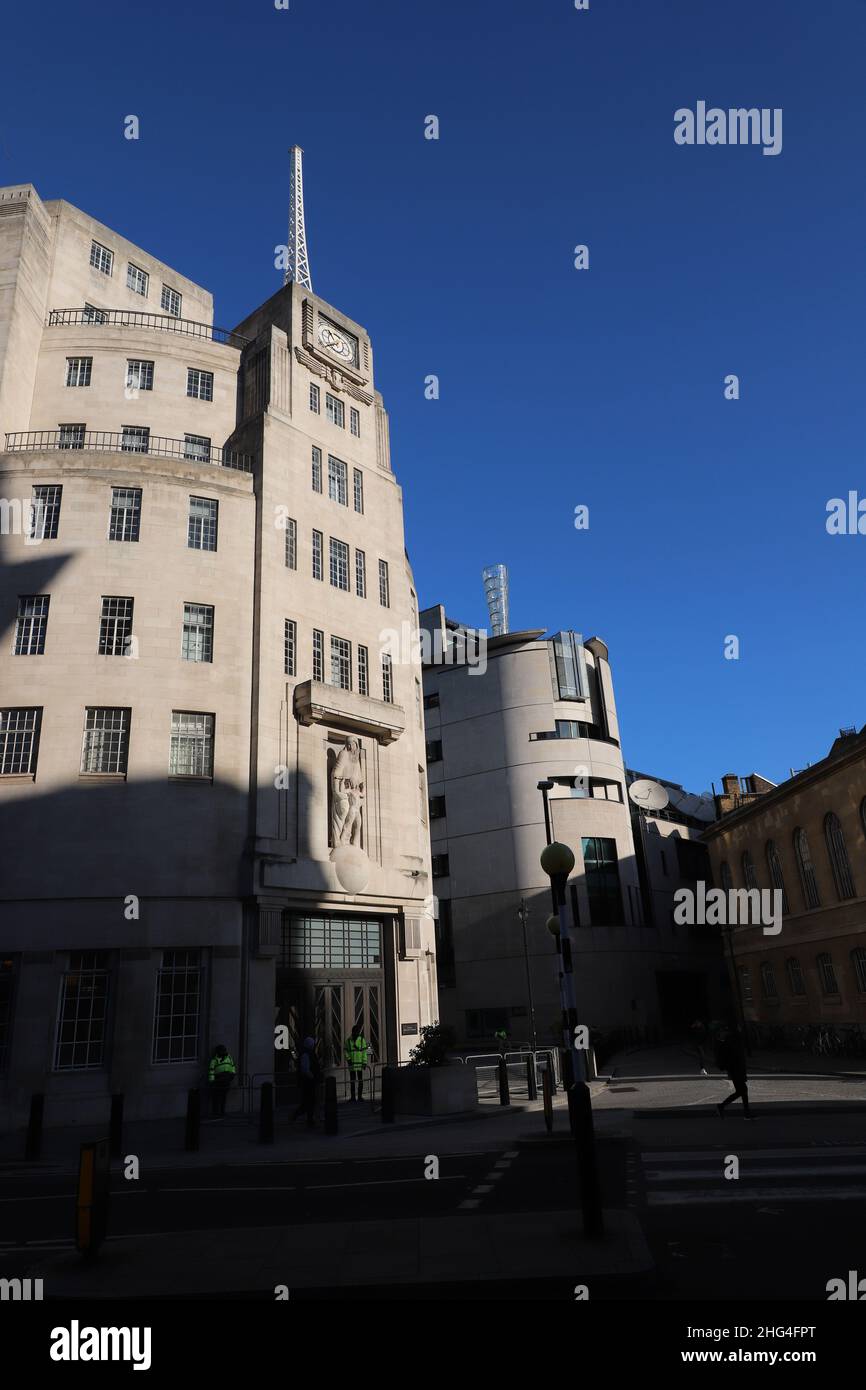 BBC Broadcasting House in Portland Place. Photos taken shortly after ...