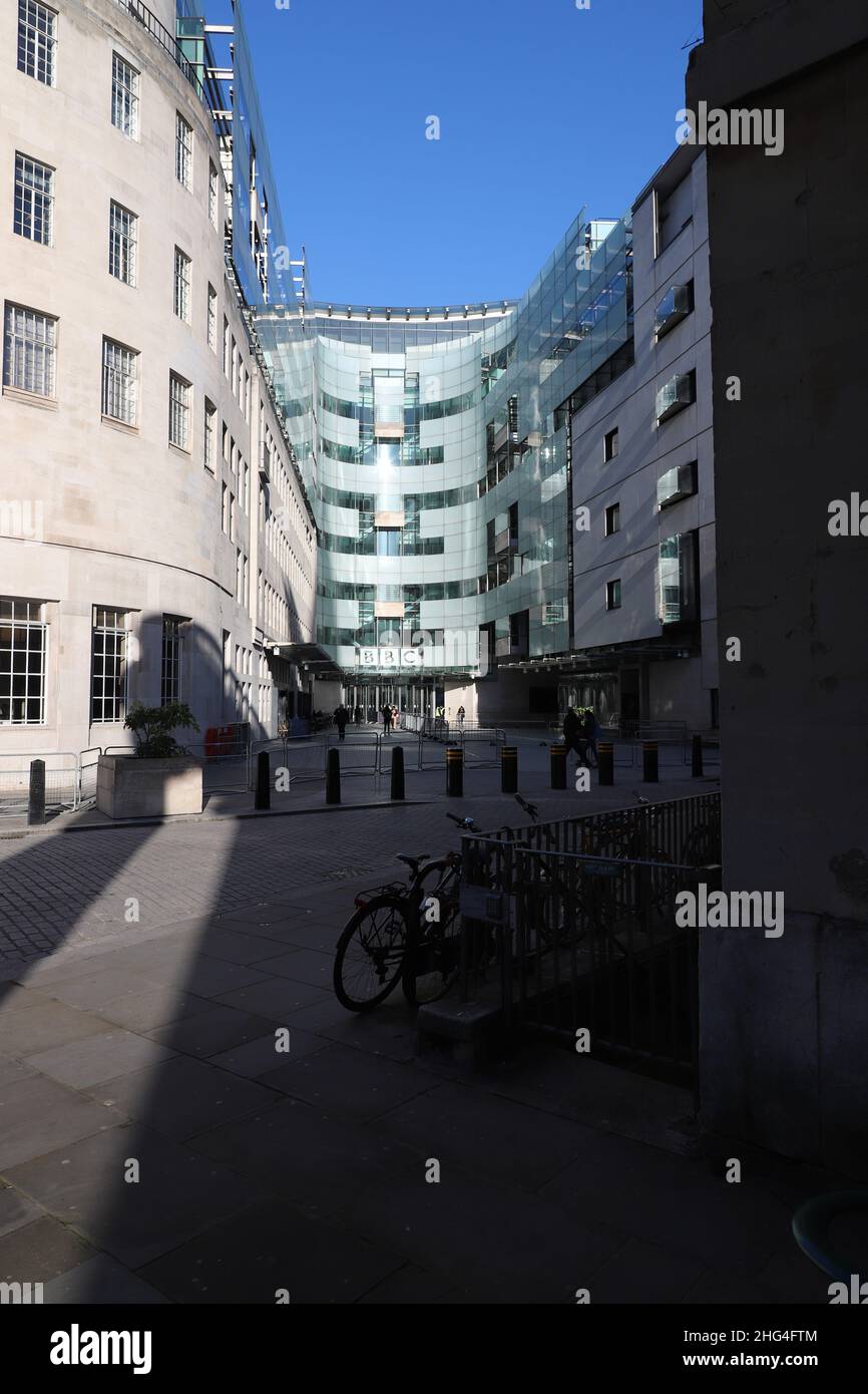 BBC Broadcasting House in Portland Place. Photos taken shortly after ...