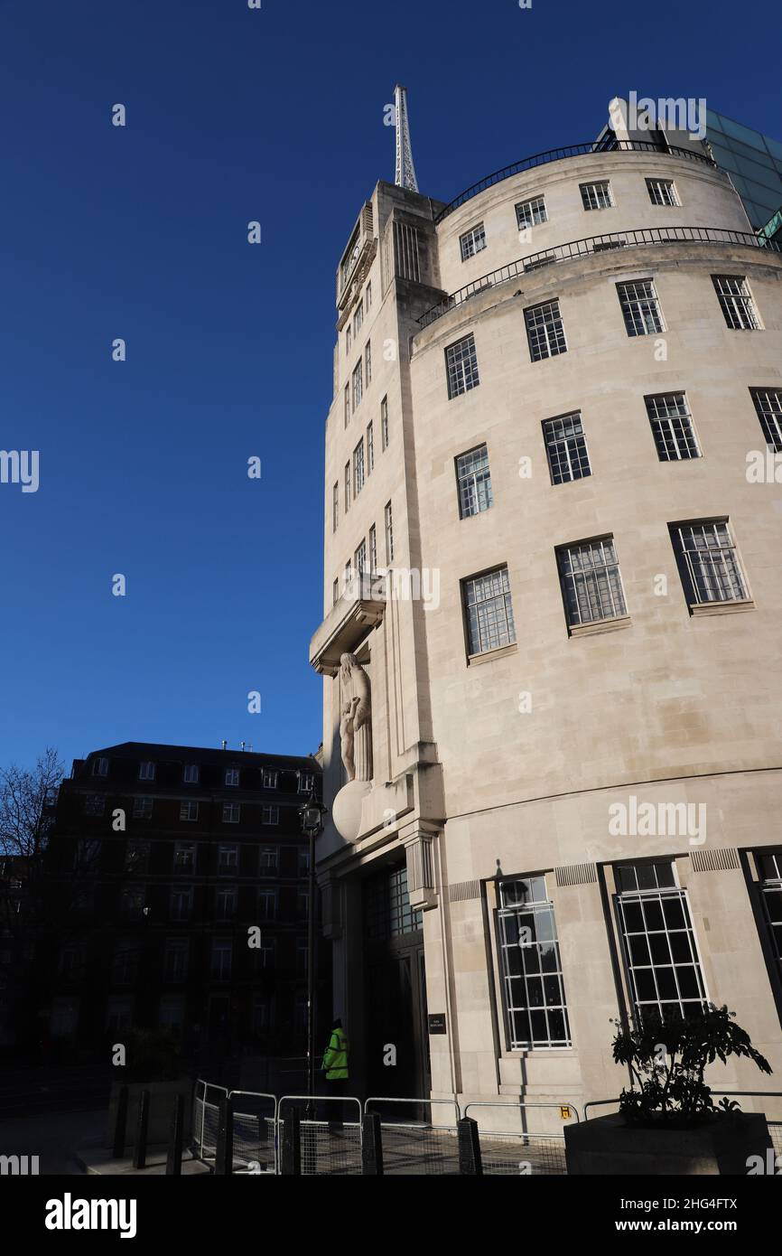 BBC Broadcasting House in Portland Place. Photos taken shortly after ...