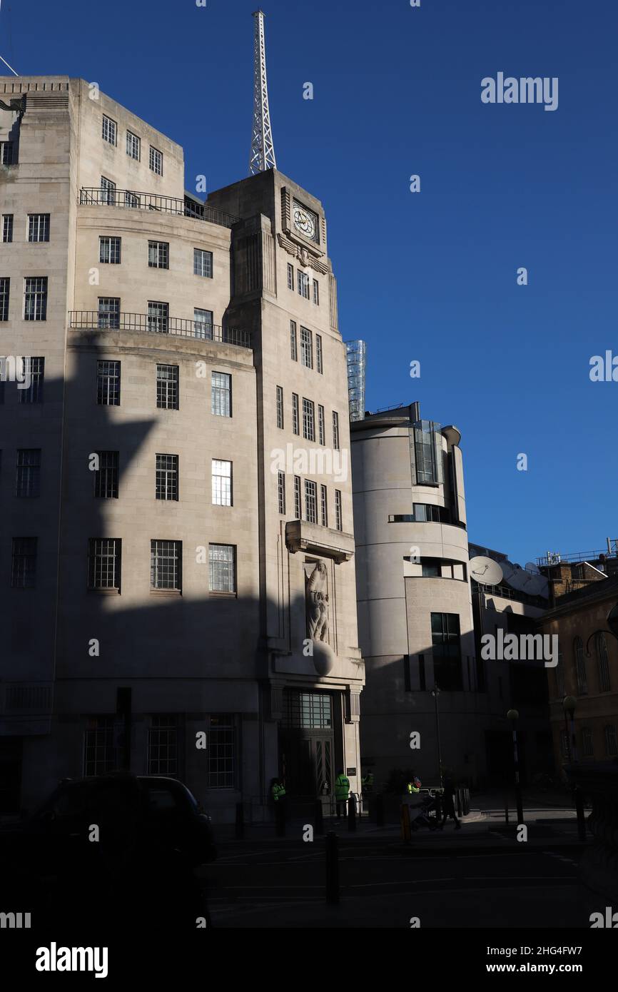 BBC Broadcasting House in Portland Place. Photos taken shortly after ...