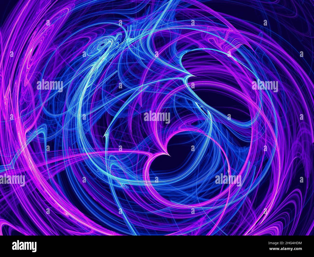 Ravel of tangled wires or threads - abstract computer illustration ...