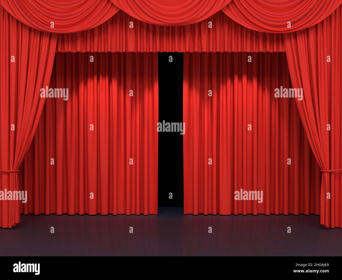 Red stage curtains hi-res stock photography and images - Alamy